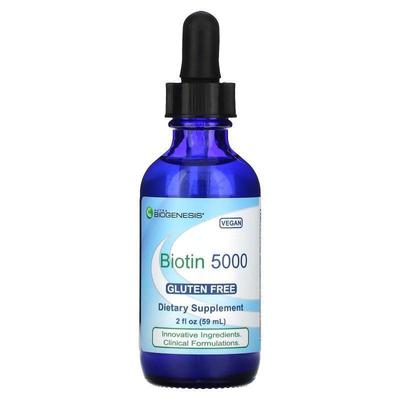 Nutra BioGenesis,Biotin 5000, 2 fl oz (59 ml)