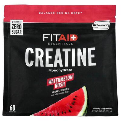 FITAID，必需品，肌酸，西瓜汁，13.1盎司（372克）