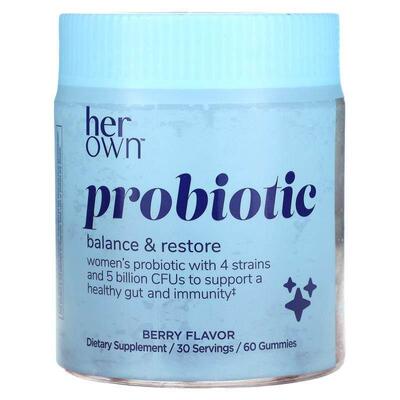 Her Own,Probiotic Gummies, Berry, 60 Gummies