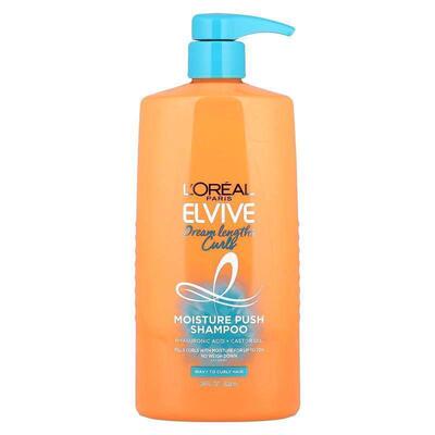 欧莱雅,Elvive, Dream Lengths Curls, Moisture Push Shampoo, W