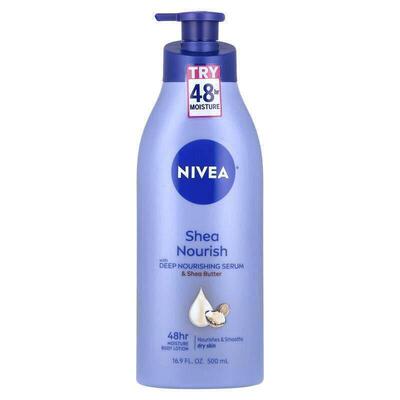 妮维雅,Shea Nourish Body Lotion, 16.9 fl oz (500 ml)