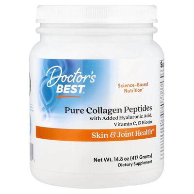 Doctor's Best,Pure Collagen Peptides With Added Hyaluronic A