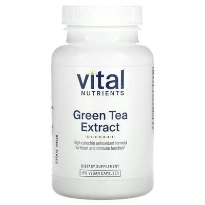 Vital Nutrients,Green Tea Extract, 120 Vegan Capsules