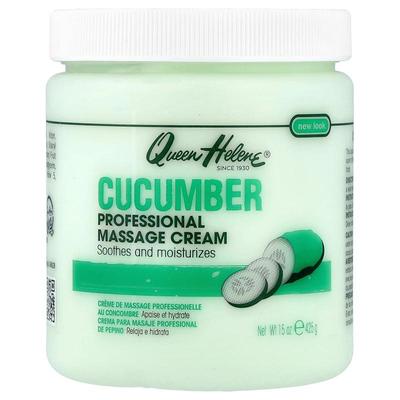 海伦皇后,Professional Massage Cream, Cucumber, 15 oz (425 g)