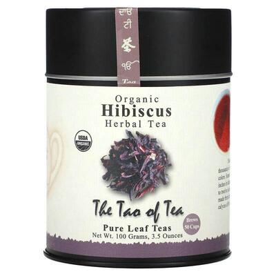 The Tao of Tea,Organic Hibiscus Herbal Tea, Caffeine free, 3
