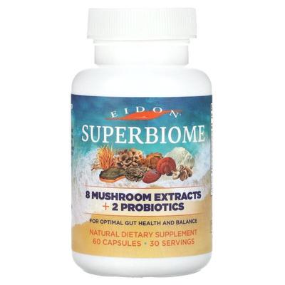 Eidon Mineral Supplements,Superbiome, 8 Mushroom Extracts +