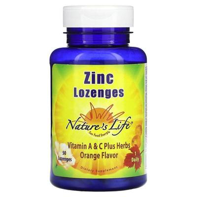 Nature's Life,Zinc Lozenges, Orange, 50 Lozenges