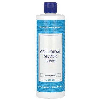 The Vitamin Shoppe,Colloidal Silver, 10 PPM, 16 fl oz (473 m