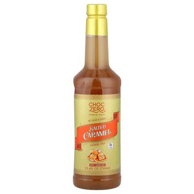 ChocZero,Premium Syrup, Salted Caramel, 25.4 fl oz (750 ml)