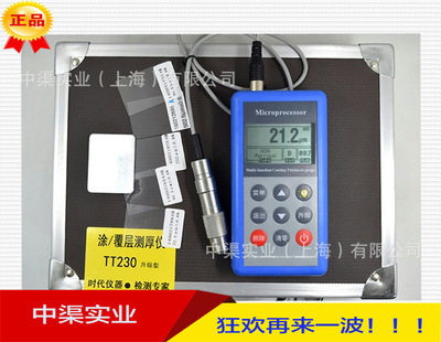TT230涂镀层测厚仪 北京时代牌测厚仪涡流漆膜测厚仪0-1250um