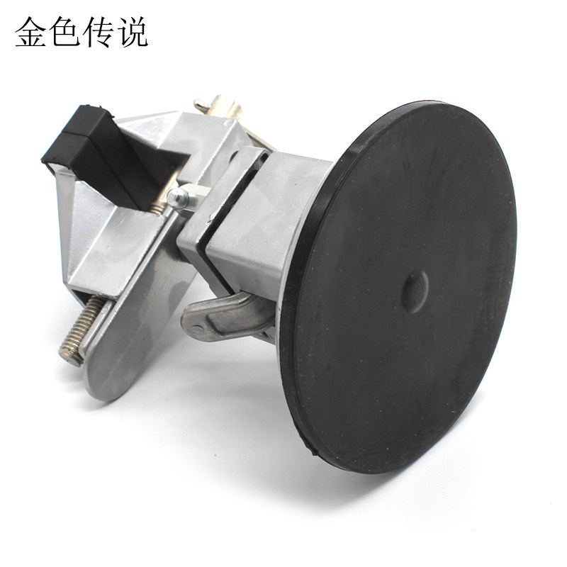 三角桌虎钳平口钳小型家用台钳手工dHiy工作台夹具钳子万向桌钳
