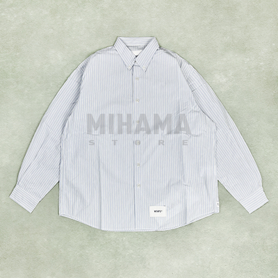 WTAPS条纹休闲宽松长袖衬衫25AW