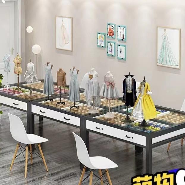 幼儿园美术桌绘画桌小学生培训班桌椅儿童手工设计抽屉桌画室桌子