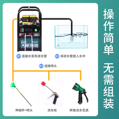 喷雾器 电动农用手提式打药机弥C雾机洗车机抽水机高压隔膜泵机器