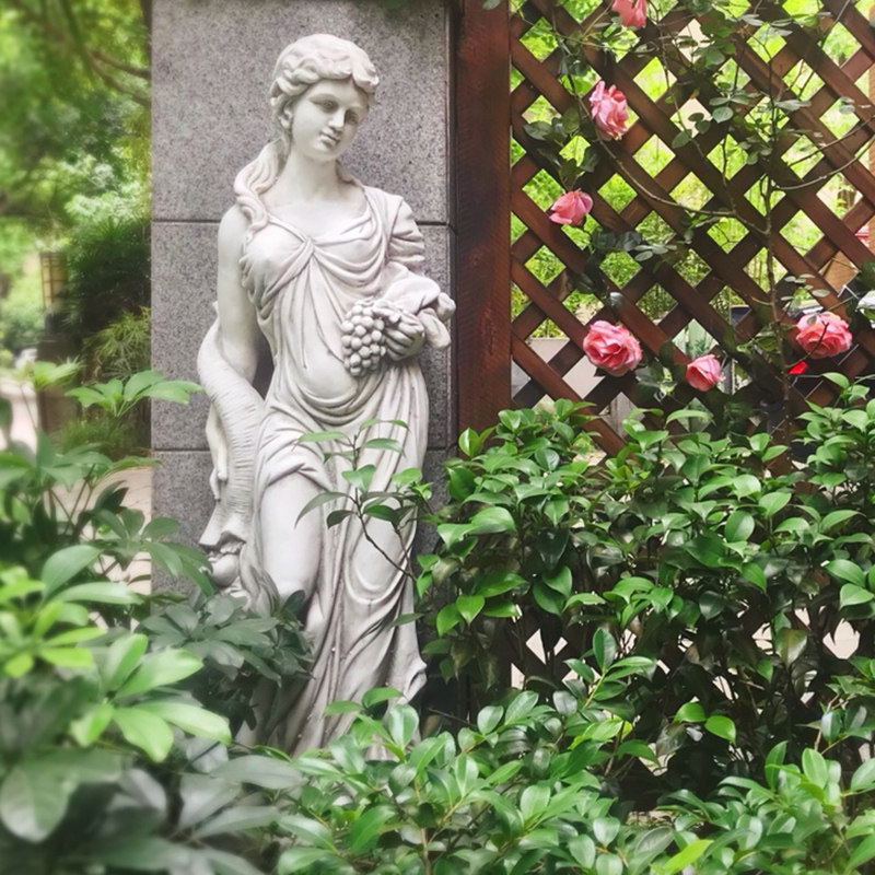 欧式人物雕塑家居庭院别墅创意工B艺酒店花园石膏雕像户外装饰摆