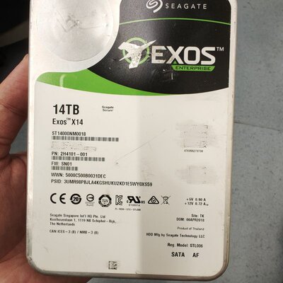 {议价}低价出 希捷14TB 企业级硬盘 ST14000NM0018