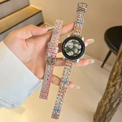 适用高驰corospace3表带PACE2草席纹皮质APEX2亲肤2pro秋冬腕带