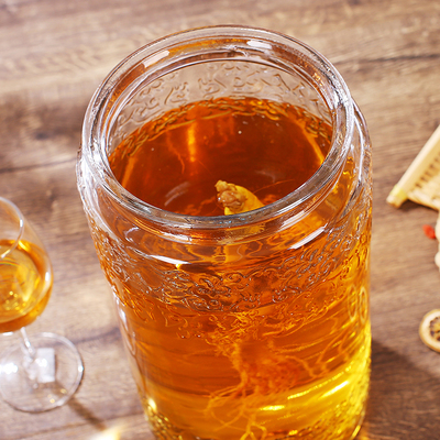玻璃泡酒瓶家g用储物罐密封坛子带龙头10斤20斤加厚泡酒专用药酒