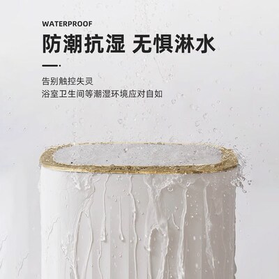 轻奢智能感应式大口径垃圾桶电动密D封缓降静音耐磨承重强家用客