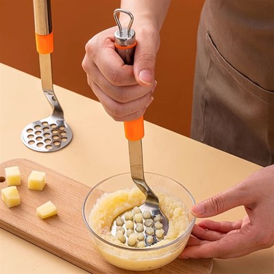 压泥器压土豆泥神器按压器辅食婴儿碾压器不锈钢食物压碎器捣泥器