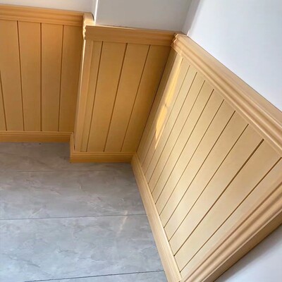 生态木浮雕板阳台吊顶护墙板绿可木墙裙 PLVC扣板装饰材料集成墙