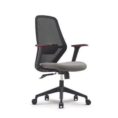 速发办椅椅子员议简约电脑椅职员会工椅升降透气带轮转公前台椅子