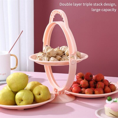 极速Modern Double Foldng Ornament Contaners Tray Frut Plate