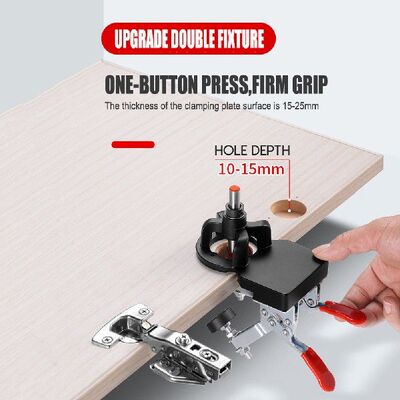 好货35mm Hinge Boring Jig Adjustable Margin Woodworking Hole