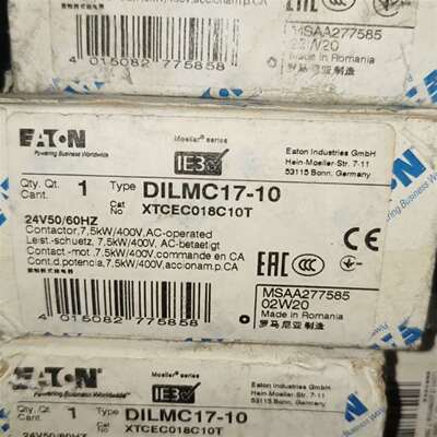 维修#接触器进口DILMC17-10  24V50-60HZ非国议价