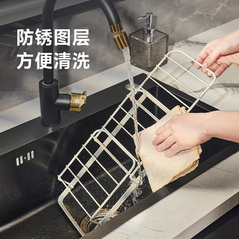 厨房备菜置物架免打孔配菜盘折叠碗碟收纳架N墙面加宽壁挂调料架