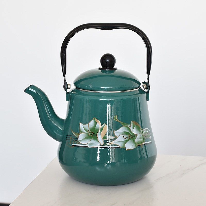 2.2L搪瓷珐琅烧水壶茶水酒壶明火电F磁炉家用加厚凉水壶大容量茶