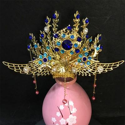 神像帽合金保色头饰头冠神像凤冠太奶凤冠观音帽女款菩萨装饰用品