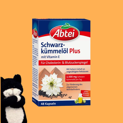 【满300包邮】#德国直邮#Abtei黑种草油复合维生素胶囊48粒