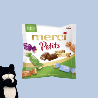 【满300包邮】#德国直邮#Merci精选脆片巧克力125g