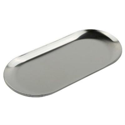 Stainless Steel Tray Plate Oval Cake Fruit Dessert