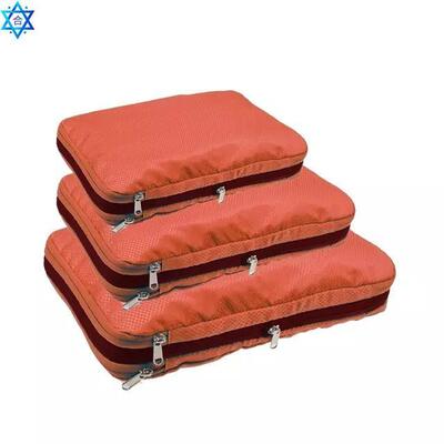 极速3PCS Compression Packing Cubes Travel Luggage Organizer