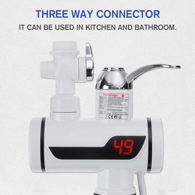 3000W Instant Electric Shower Water Heater LCD Display Hot