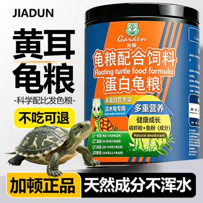 加顿黄耳龟巴西龟高钙不浑水龟粮