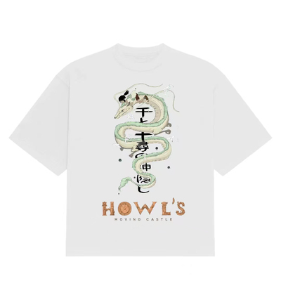 HOWL'S MOVING CASTLE T-SHIRT千与千寻卡通动漫短袖T恤男2026夏