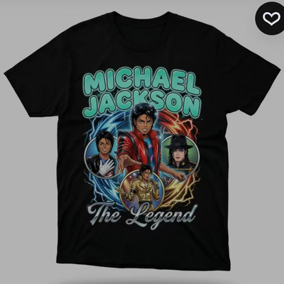 Comic Michael Jackson shirt king of pop music迈克尔杰克逊潮