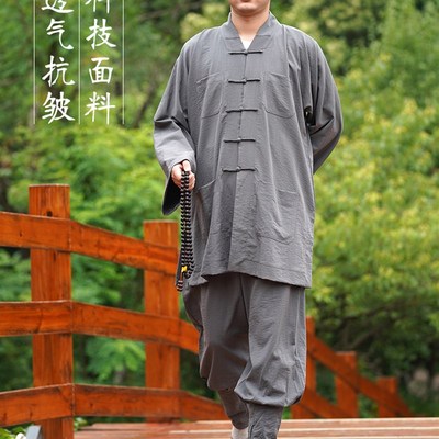 速发劲松僧服短褂男小褂出丘人和尚僧人僧侣服衣僧衣春秋比家尼装