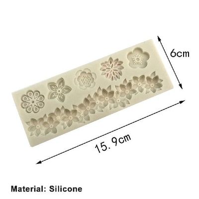 Flowers Fondant Silicone Mold  Cake Circumference Mold