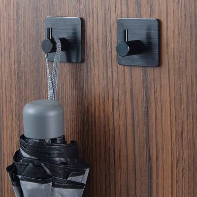 极速Self Adhesive Home Kitchen Wall Door Hook Key Holder Rac