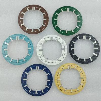 新款PP改装表盘中空鹦鹉螺字面绿夜光直径30.5mm适装nh38机nh70机