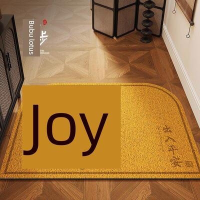 新中国风黄色入口门地垫金属圈入口门地垫入口门地垫入口金色半圆