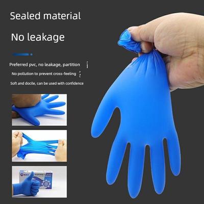 帮手仕一次性丁晴食品级餐饮加工专用耐磨丁腈橡胶薄款手套