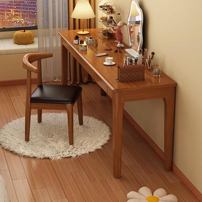 实木窄书桌40/45cm宽办公桌家用简易电脑桌卧室小户型简约梳妆台