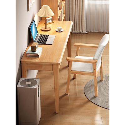 全实木窄书桌40/45cm宽办公桌卧室小户型学习写字桌家用电脑桌子