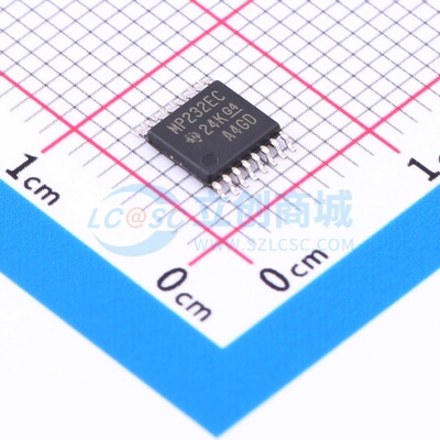 RS232芯片 MAX3232ECPW TSSOP-16 TI/德州 电子元件配单原装正品