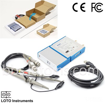 好货虚拟示波器 USB 手机 PC 示波器 OSC482M 50M采样 20M带宽 双